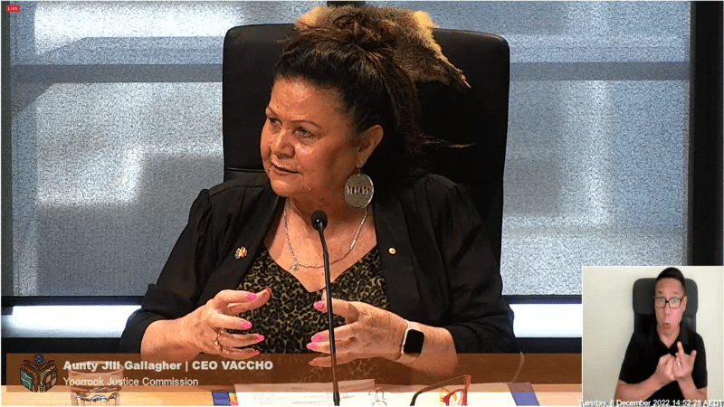 VACCHO CEO Jill Gallagher submits evidence at Yoorrook Justice ...